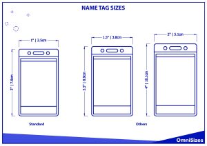 What Are the Name Tag Sizes? - Sizes of Objects and Stuff