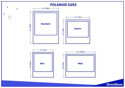 Polaroid Sizes - Sizes of Objects and Stuff