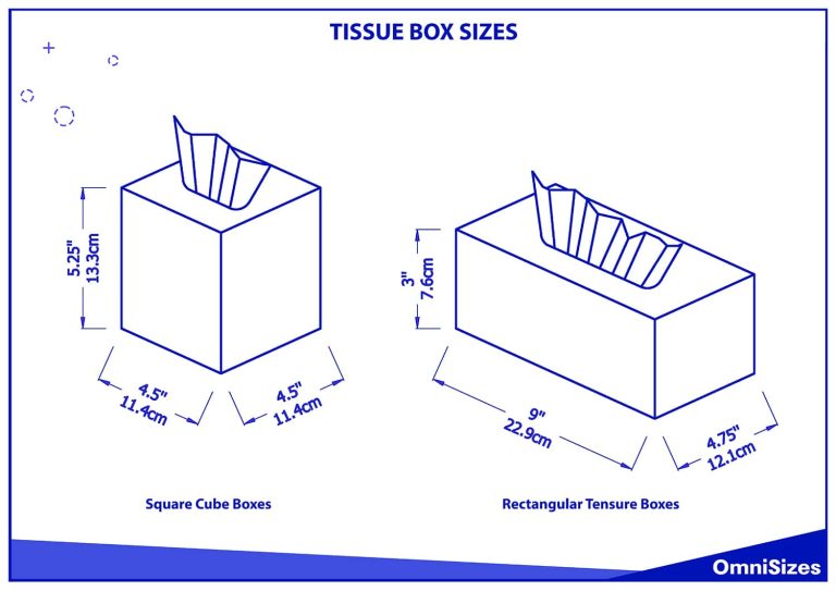 Tissue Box Sizes - Sizes of Objects and Stuff