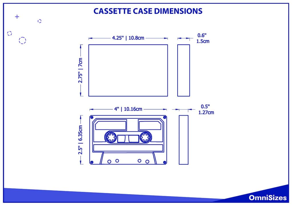 Cassette Case Dimensions - Sizes of Objects and Stuff