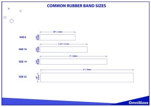Rubber Band Sizes - Sizes of Objects and Stuff