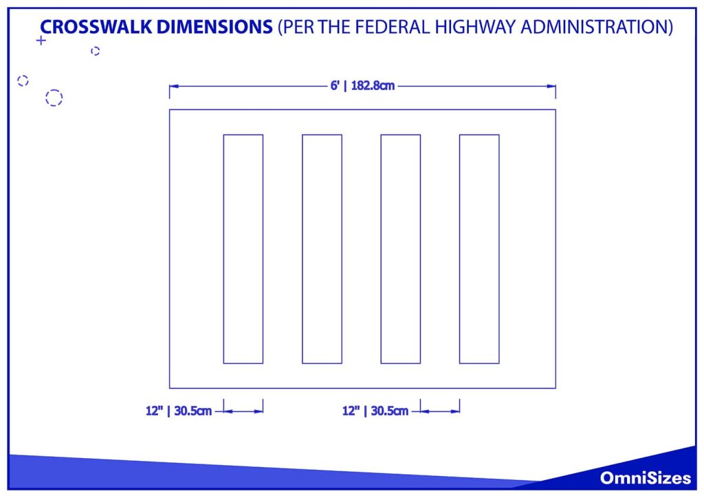 Crosswalk Dimensions - Sizes of Objects and Stuff