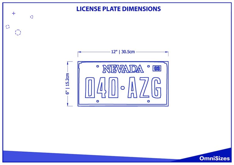 License Plate Dimensions - Sizes of Objects and Stuff