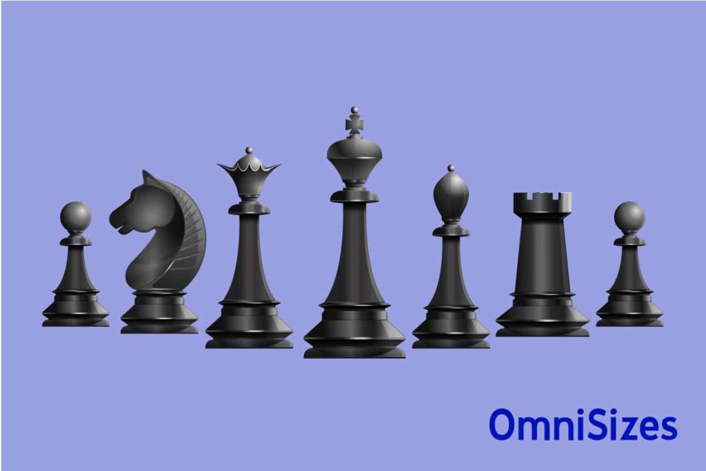 Chess Piece Sizes - Sizes of Objects and Stuff