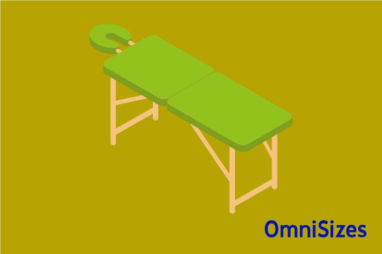 Massage Table Sizes - Sizes of Objects and Stuff