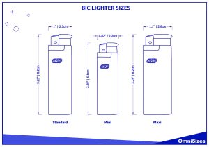 BIC Lighter Sizes - Sizes of Objects and Stuff